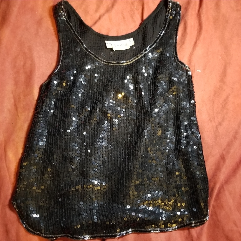 Judith Ann Creations Vintage Sequined Tank Top - Gem